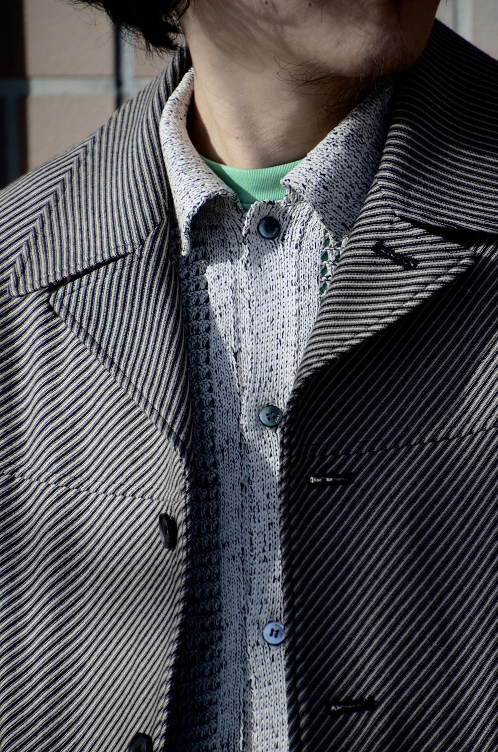 【YOKE】芸術的な一着 “DIAGONAL STRIPE CAR JACKET” | CIENTO BLOG