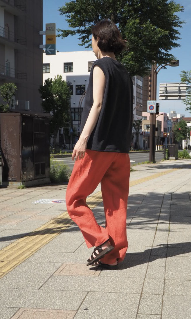 夏は涼しく軽やかに。【FLORENT】リネンライクブークレトップ ×【ASPESI】リネンパンツ | CIENTO BLOG